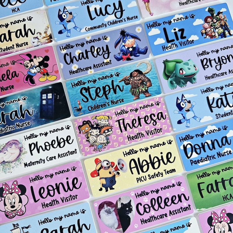 Hello My Name is Badge Nhs Christmas - Etsy UK