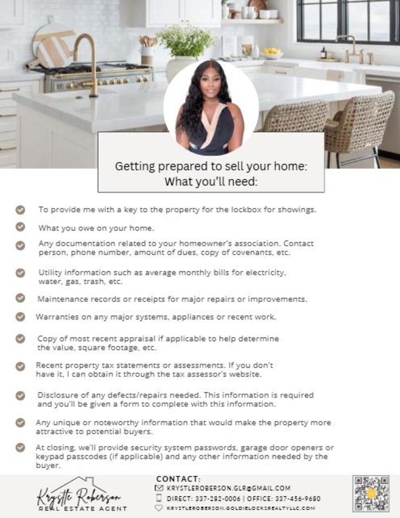 Real Estate Pre-listing Checklist, Agent Guide (canva Template) - Etsy