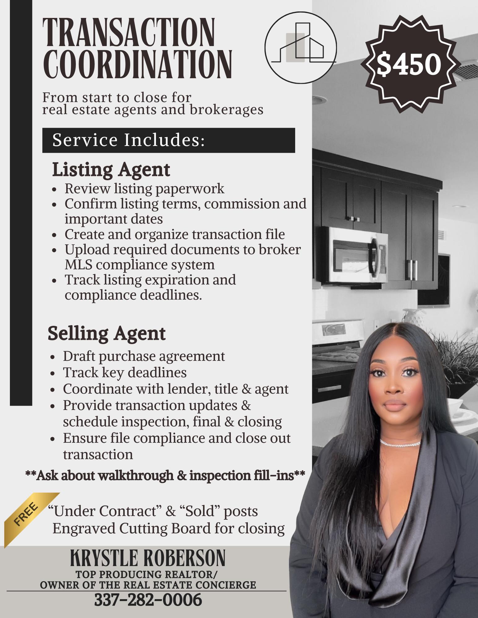 Transaction Coordinator Flyer - Etsy