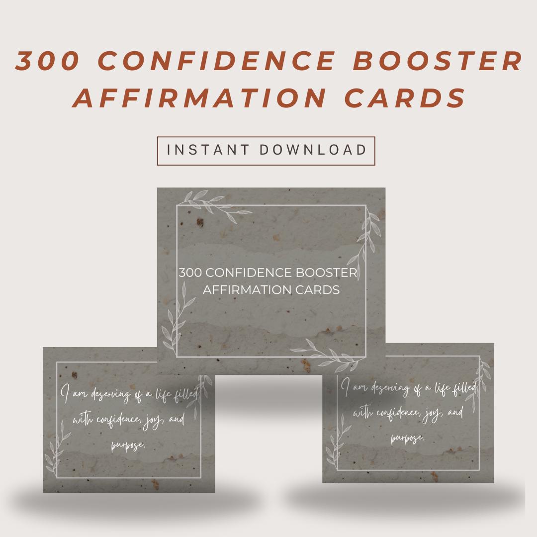 300 Confidence Booster Affirmation Cards - Etsy