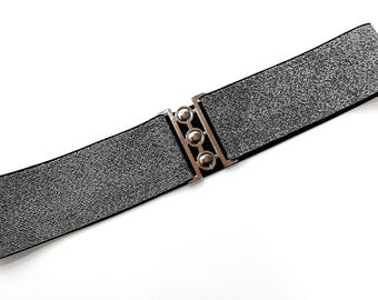 Silver Link Stretch Belt - Etsy