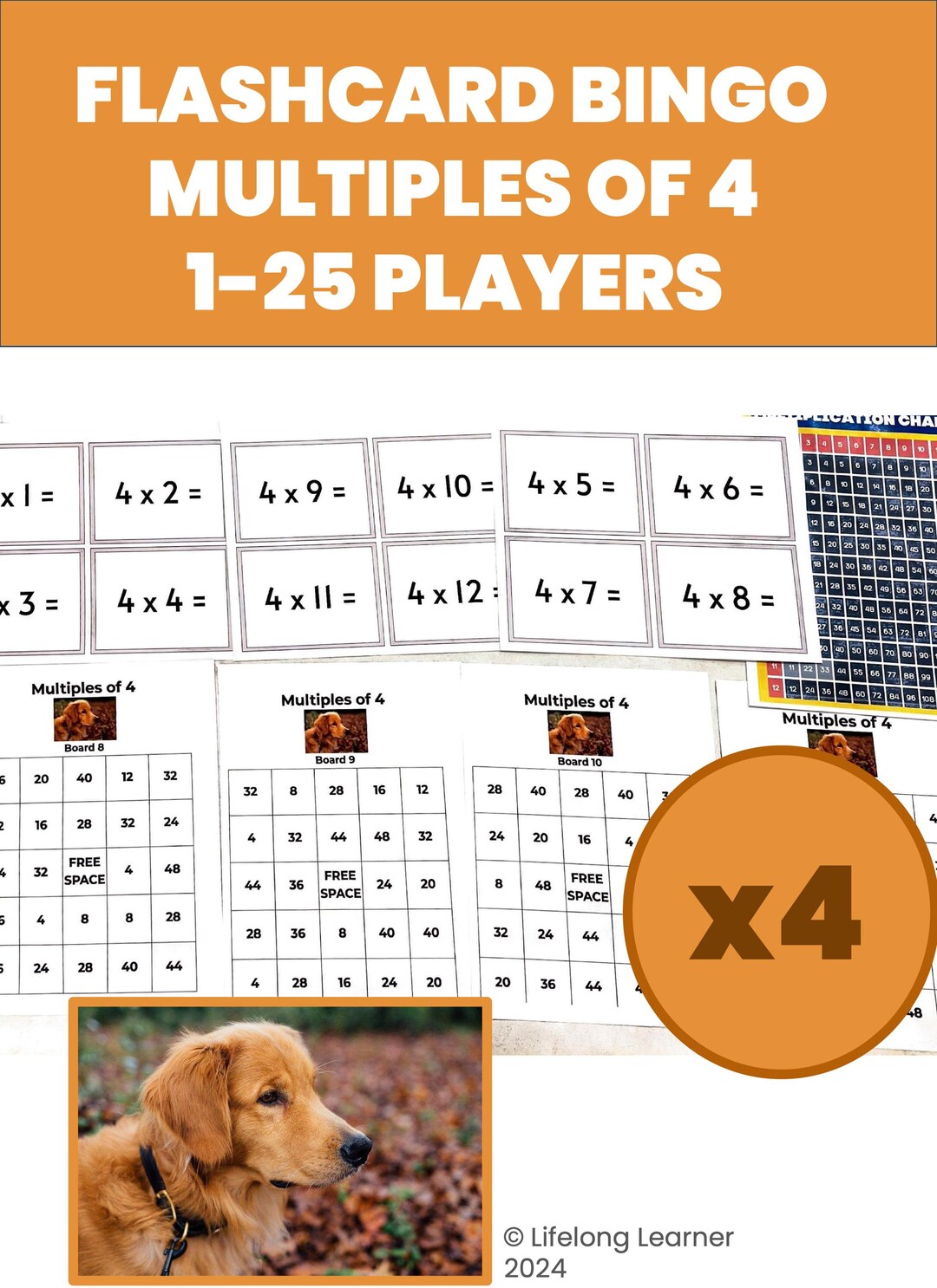 No Prep Multiplication Flash Card Bingo Printable Games Times Table ...