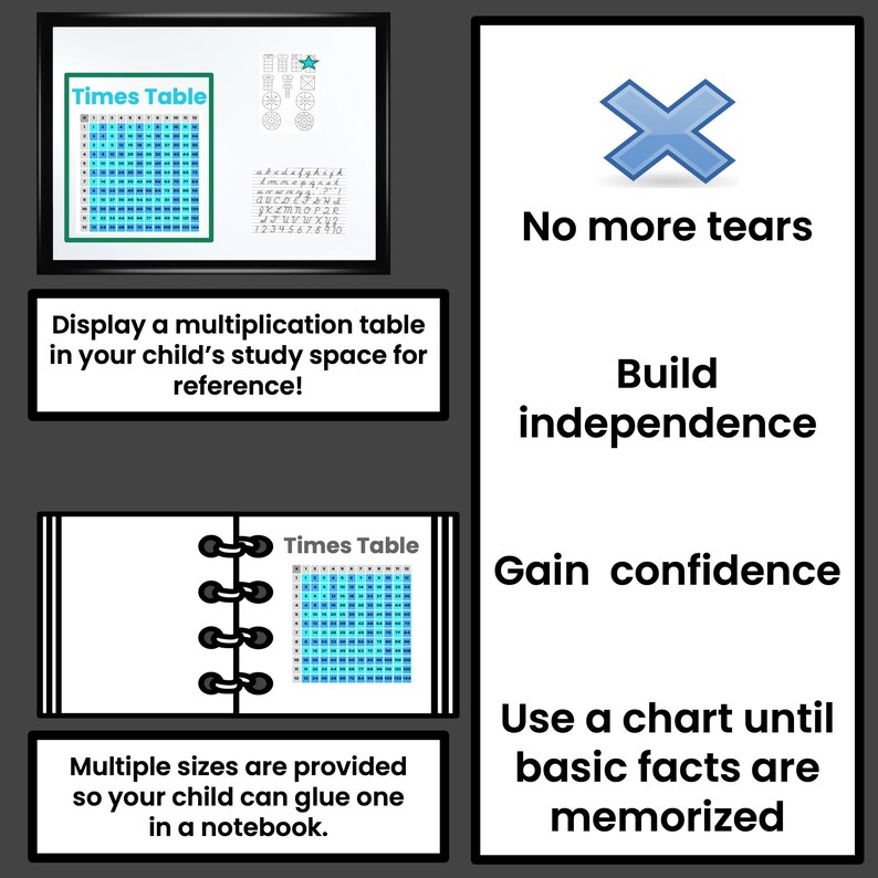 3rd Grade Christmas Math Printable Multiplication Flash Card Bingo Game ...