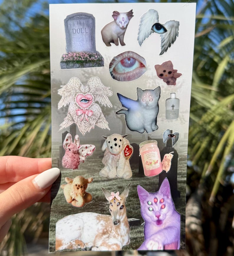 Creepycore Themed Sticker Bundle Pack 100+ Stickers, Liminal Space ...