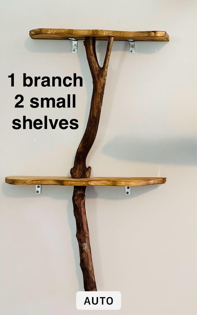 Tree Wall Shelf Handmade Wood Branches | Fairy | Witchy | Enchanted ...