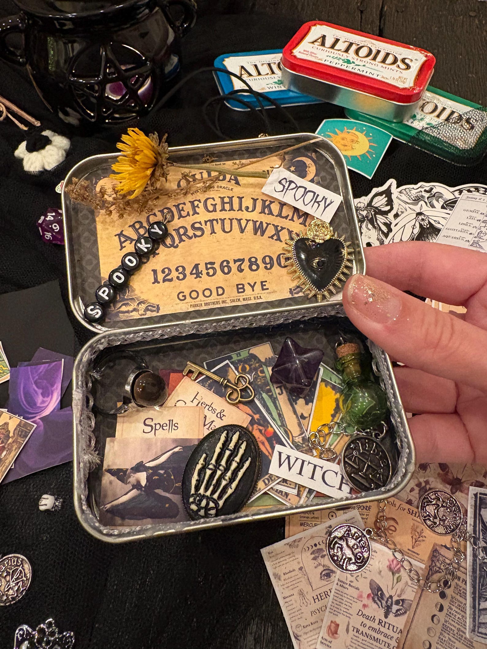 Altoid Box Tin Wallet Mini Mystery Box Handmade and Themed Your Choice ...