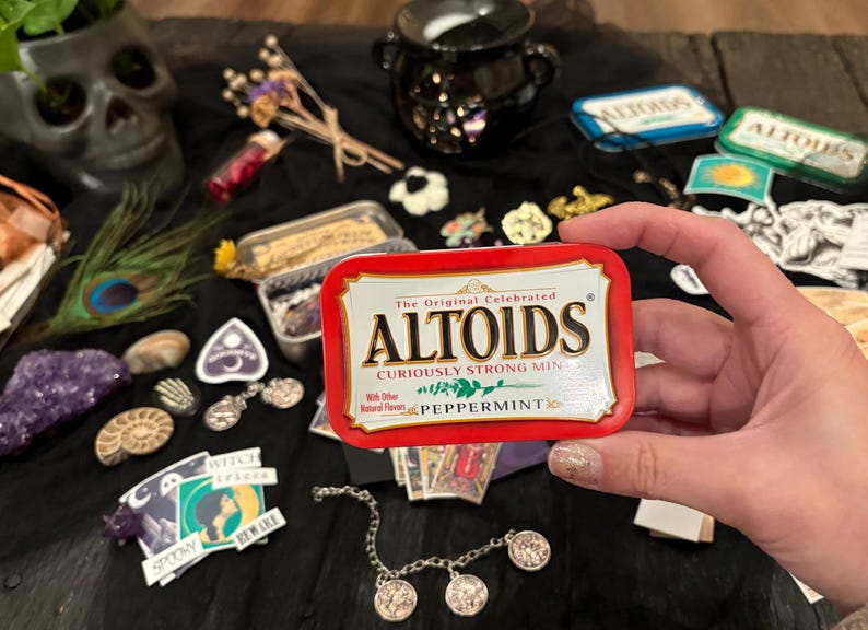 Altoid Box Tin Wallet Mini Mystery Box Handmade and Themed Your Choice ...