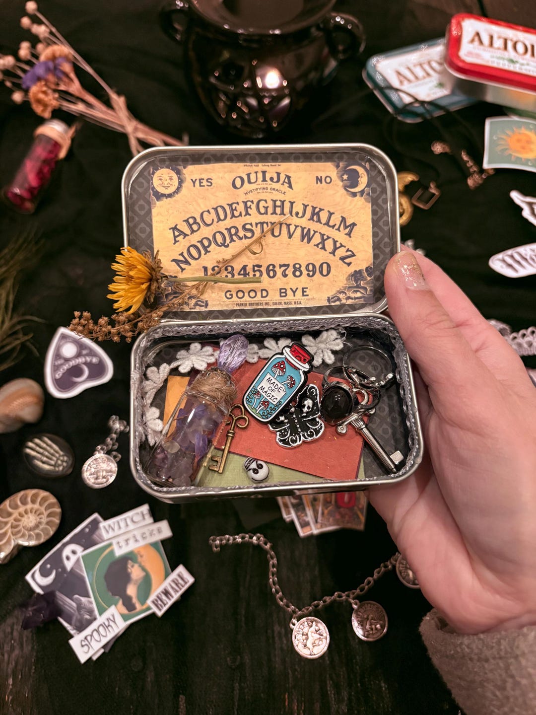 Altoid Box Tin Wallet Mini Mystery Box Handmade and Themed Your Choice ...