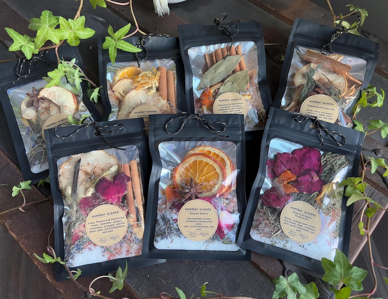 Intention Simmer Pots Witchy Spell - Floral, Herbal, Woody, Spice ...