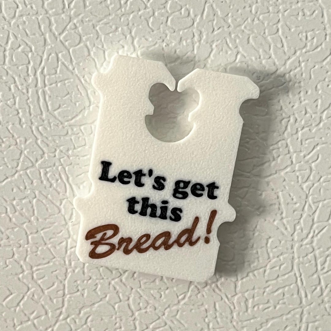Magnetic Bread Clip Set “let’s Get This Bread!” Refrigerator Magnet - Etsy