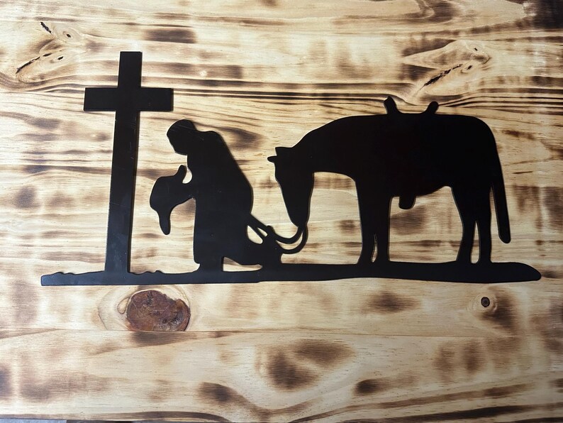 Kneeling Cowboy, Praying Cowboy, Cowboy Art, Metal Art, Cowboy, Horses ...