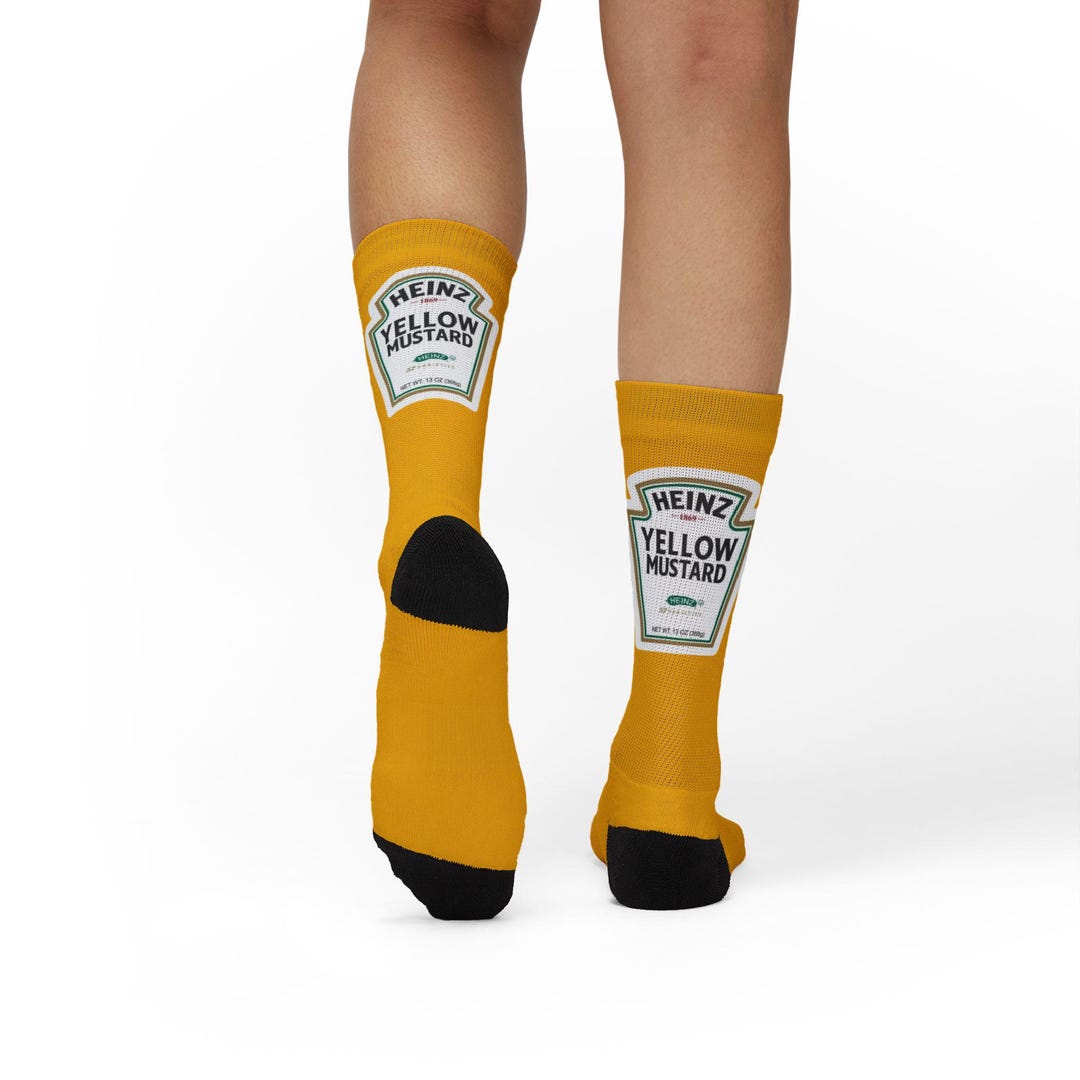 Heinz Yellow Mustard Socks - Etsy