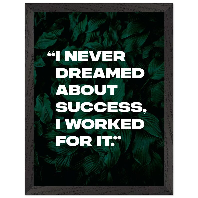 Motivational Success Poster - Etsy