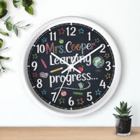 Printable Boho Bright Clock Numbers Display, Editable Clock Numbers ...