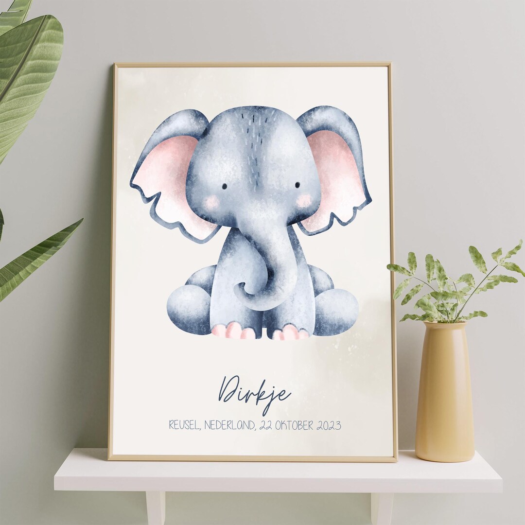 Birth Poster Baby | Name Poster for Nursery | Personalized Poster Baby ...