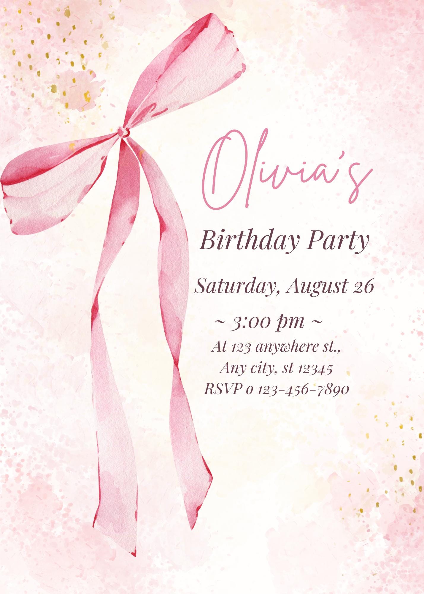 Pink Bow Birthday - Etsy