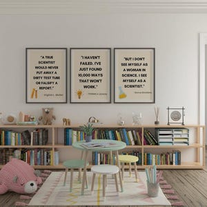 Set of 9 Science Posters, Growth Mindset, Science Classroom Posters ...
