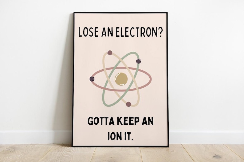 Funny Chemistry Posters Set of 6, Science Posters, Science Classroom ...