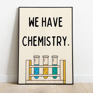 Funny Chemistry Posters Set of 6, Science Posters, Science Classroom ...