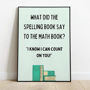 Funny Math Posters Set of 6, Classroom Posters, Math Classroom Decor ...