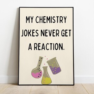 Funny Chemistry Posters Set of 6, Science Posters, Science Classroom ...