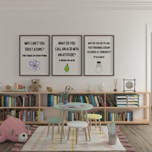 9 Funny Science Posters, Science Classroom Posters, Puns, Jokes ...