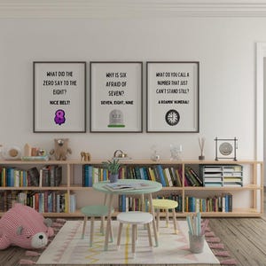 9 Funny Math Posters, Puns, Classroom Posters, Math Classroom Decor ...