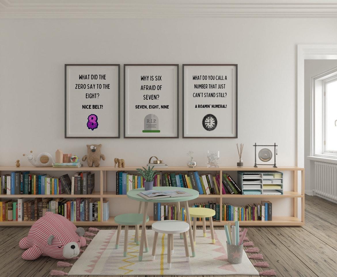 9 Funny Math Posters, Puns, Classroom Posters, Math Classroom Decor ...