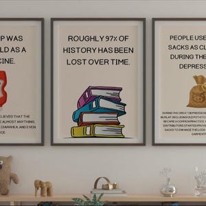History Fun Facts Posters, Classroom Decor (digital Download) - Etsy
