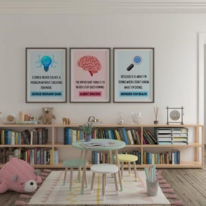 Set of 6 Science Quotes, Classroom Posters, Science Posters, Classroom ...