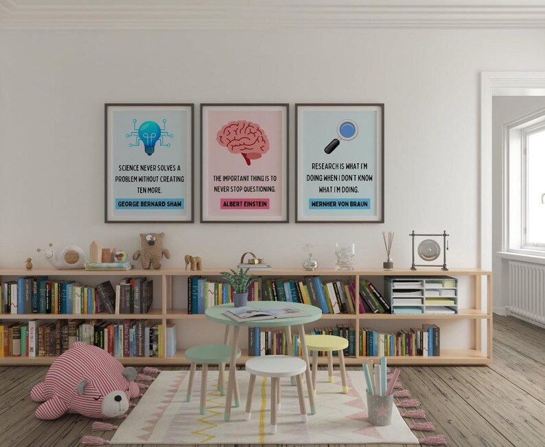 Set of 6 Science Quotes, Classroom Posters, Science Posters, Classroom ...