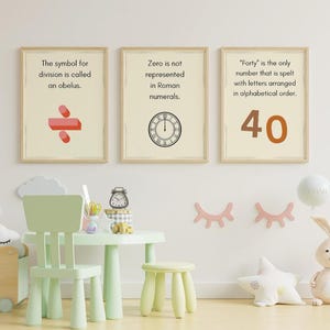 6 Fun Facts Math Posters, Math Classroom Decor, Classroom Printables ...