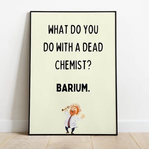 Funny Chemistry Posters Set of 6, Science Posters, Science Classroom ...