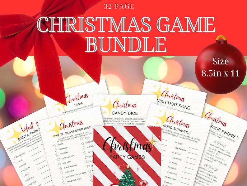 Printable Christmas Party Games Party Games Christmas Games Christmas ...