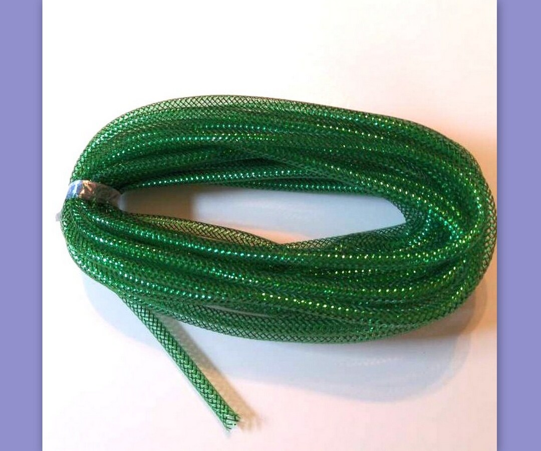 Shiny Green Metallic Cyberlox Tubular Crin Mesh Tubing Package Cyber ...