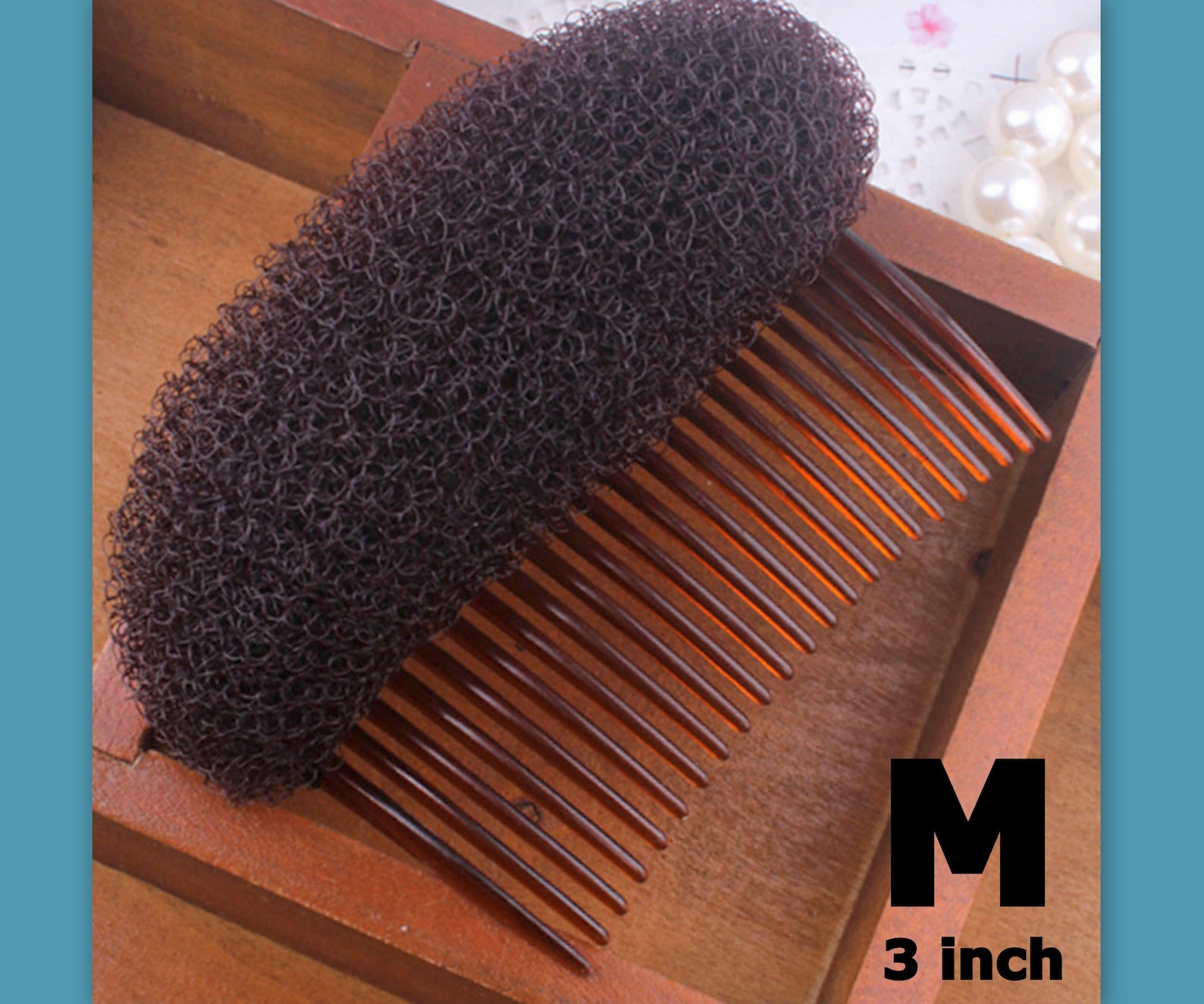 Hair Bump Volume Styling Tool Puff Dressing Pad Base Bun Wig Poof ...