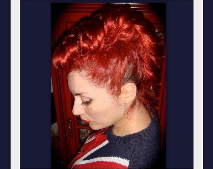 Braided Faux Hawk Wig Hair Piece Custom to Your Hair Color Punk Rock - Etsy