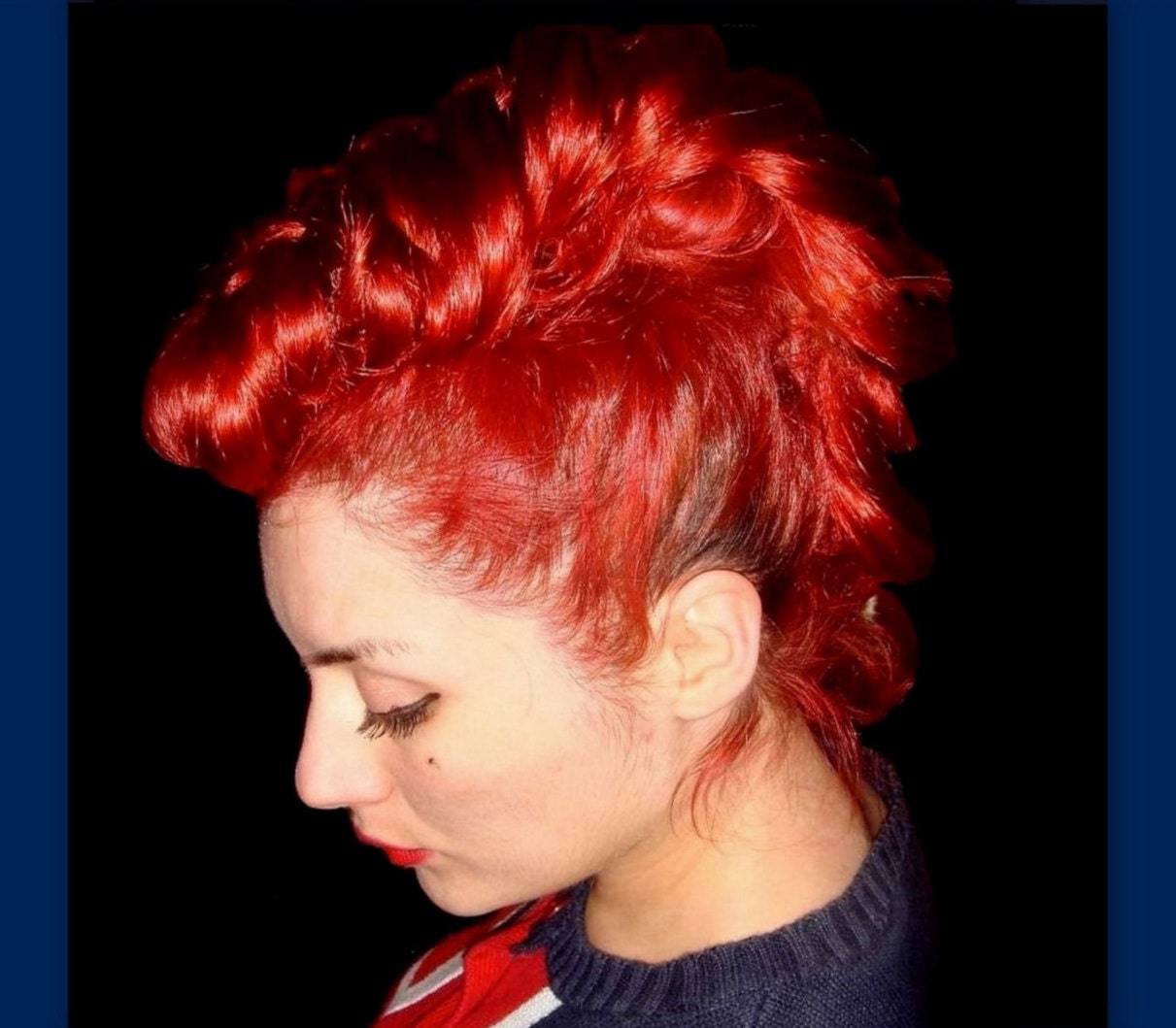 Fauxhawk Mohawk Punk Rock Clip in Hair Extension Costume Wig - Etsy UK