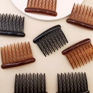 Set of 2 Side Combs Hair Side Combs No Slip Grip Tight Side Combs 2 & 3 ...