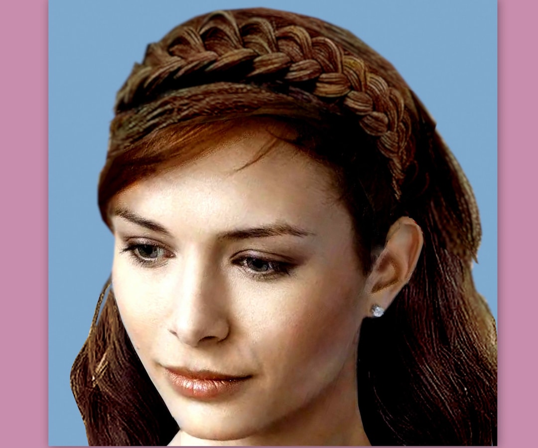 Thin and Wide Braided Headband Plait Wedding Bridal Woman Braid Hair ...