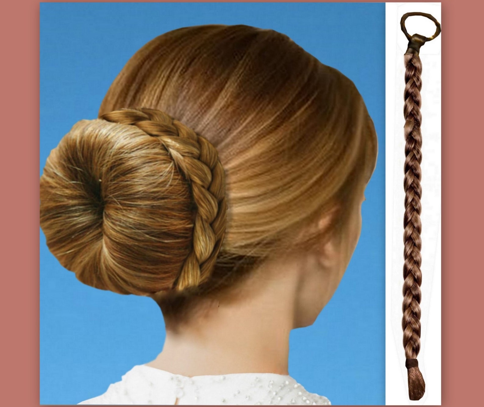 Braided Accent Braid Hair Extension Addition Hairstyle for | Etsy