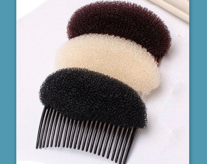Hair Bump Volume Styling Tool Puff Dressing Pad Base Bun Wig Poof ...