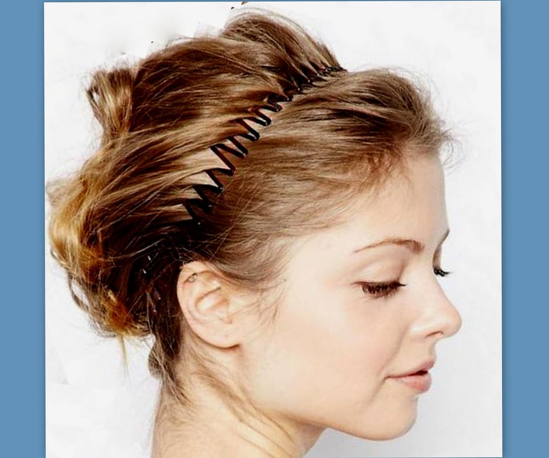 Stretch Comb Y2K Headband Circular Hair Comb Flexible Circle Accordion ...