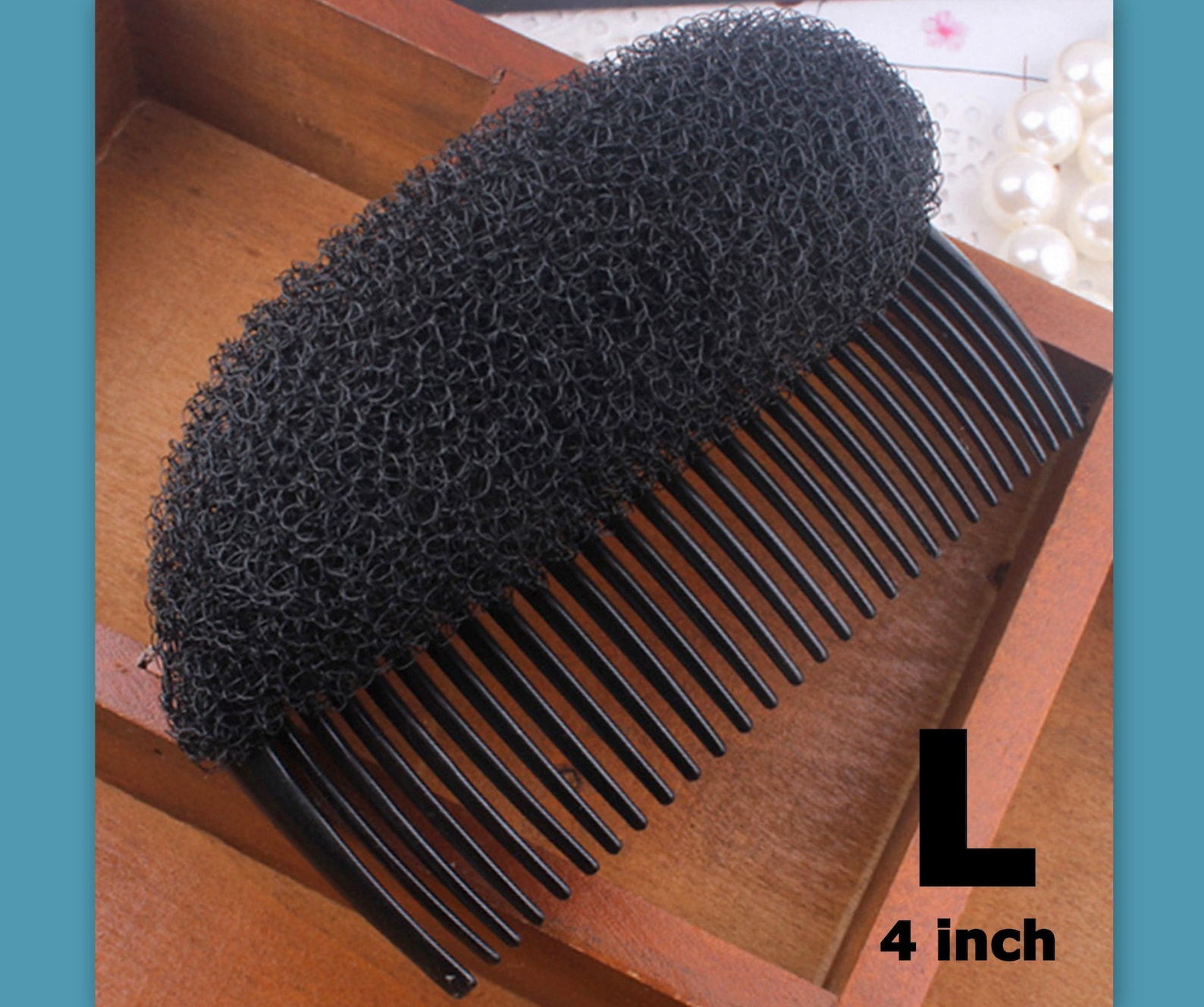 Hair Bump Volume Styling Tool Puff Dressing Pad Base Bun Wig Poof ...