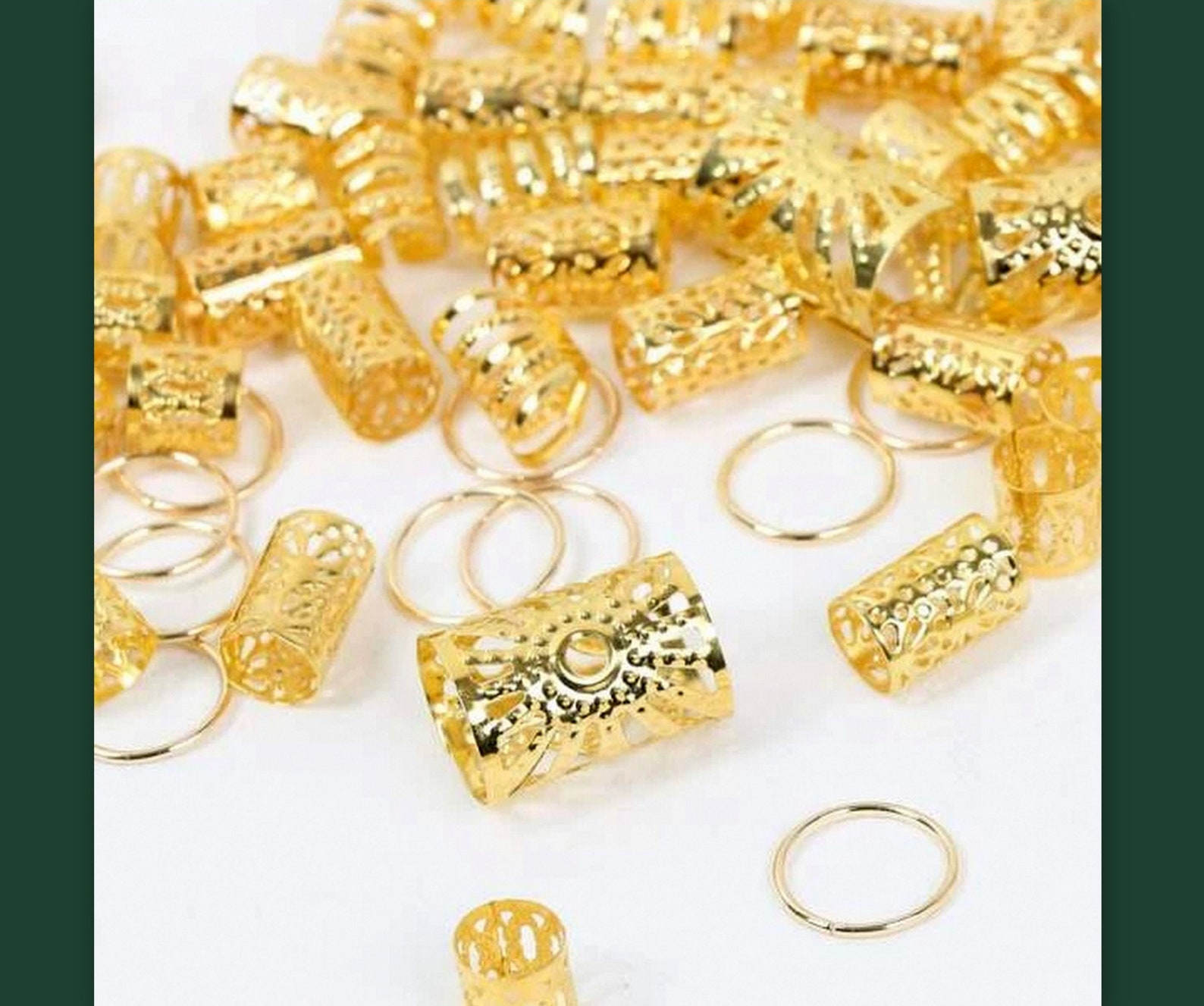 Set of 16 Variety of Hair Beard Dreadlocks Cuffs Rings Mixed - Etsy