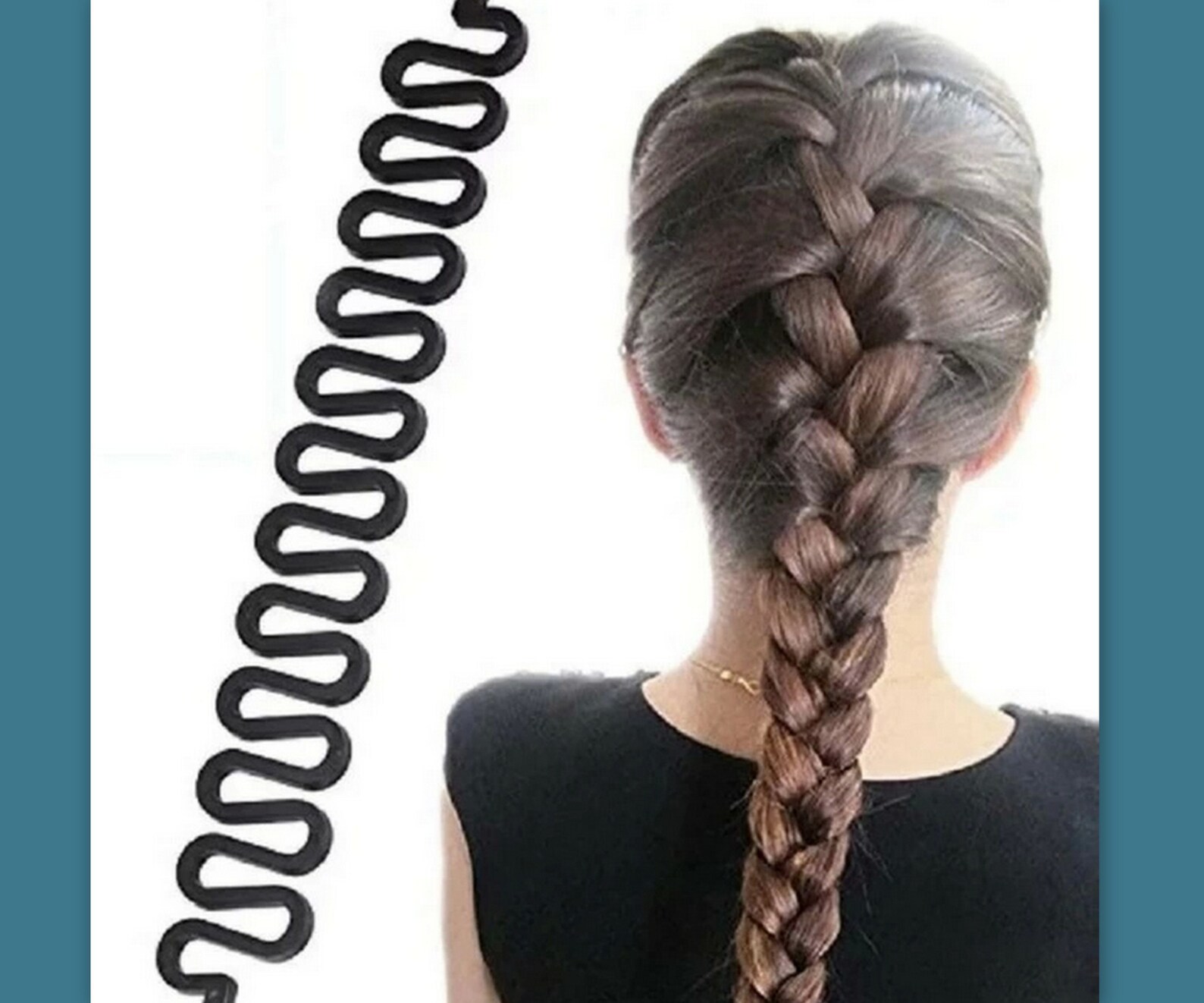 French Hair Braid Clip Magic Styling Tool Women Maker Fashion ...