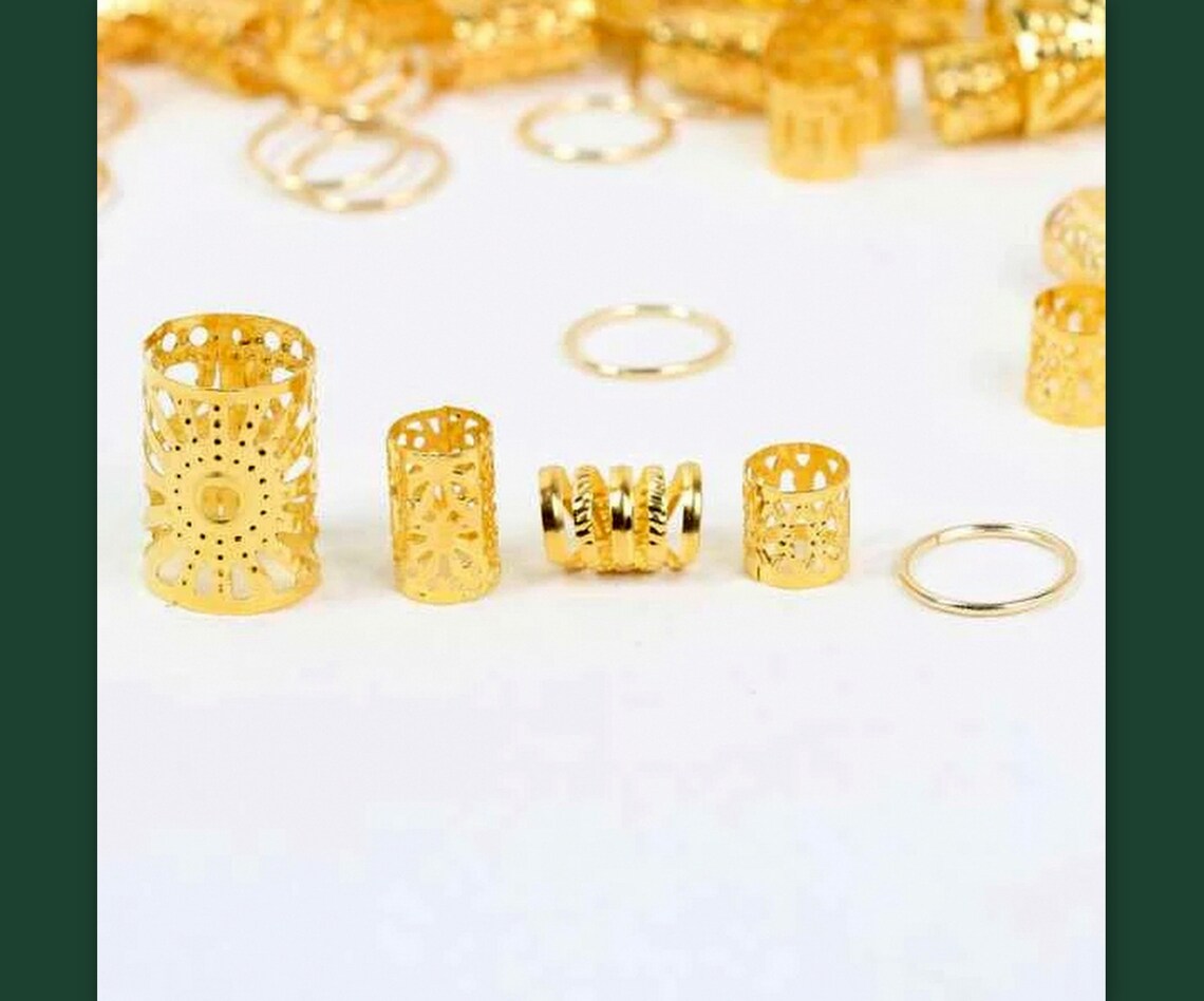 Set of 16 Variety of Hair Beard Dreadlocks Cuffs Rings Mixed - Etsy