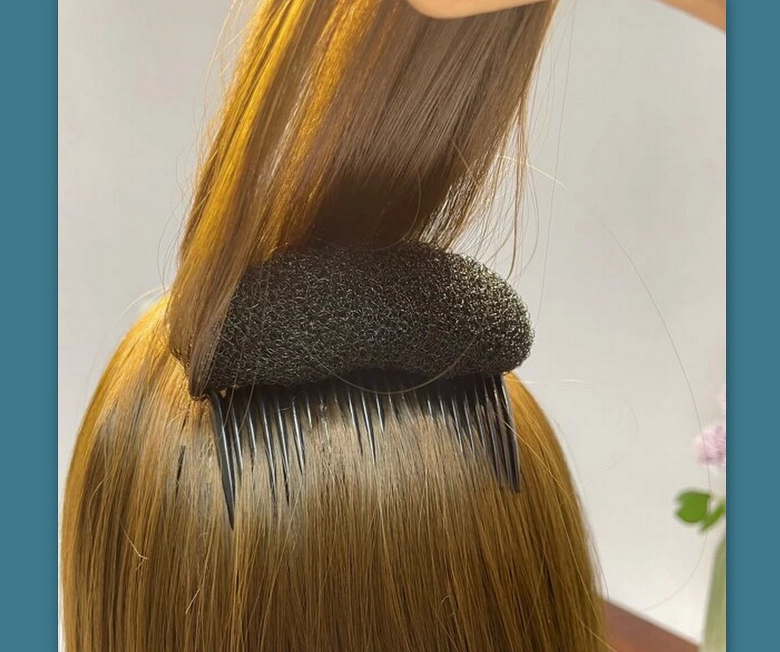 Hair Bump Volume Styling Tool Puff Dressing Pad Base Bun Wig Poof ...