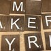 Scrabble Letters Wall Art Decal - Etsy