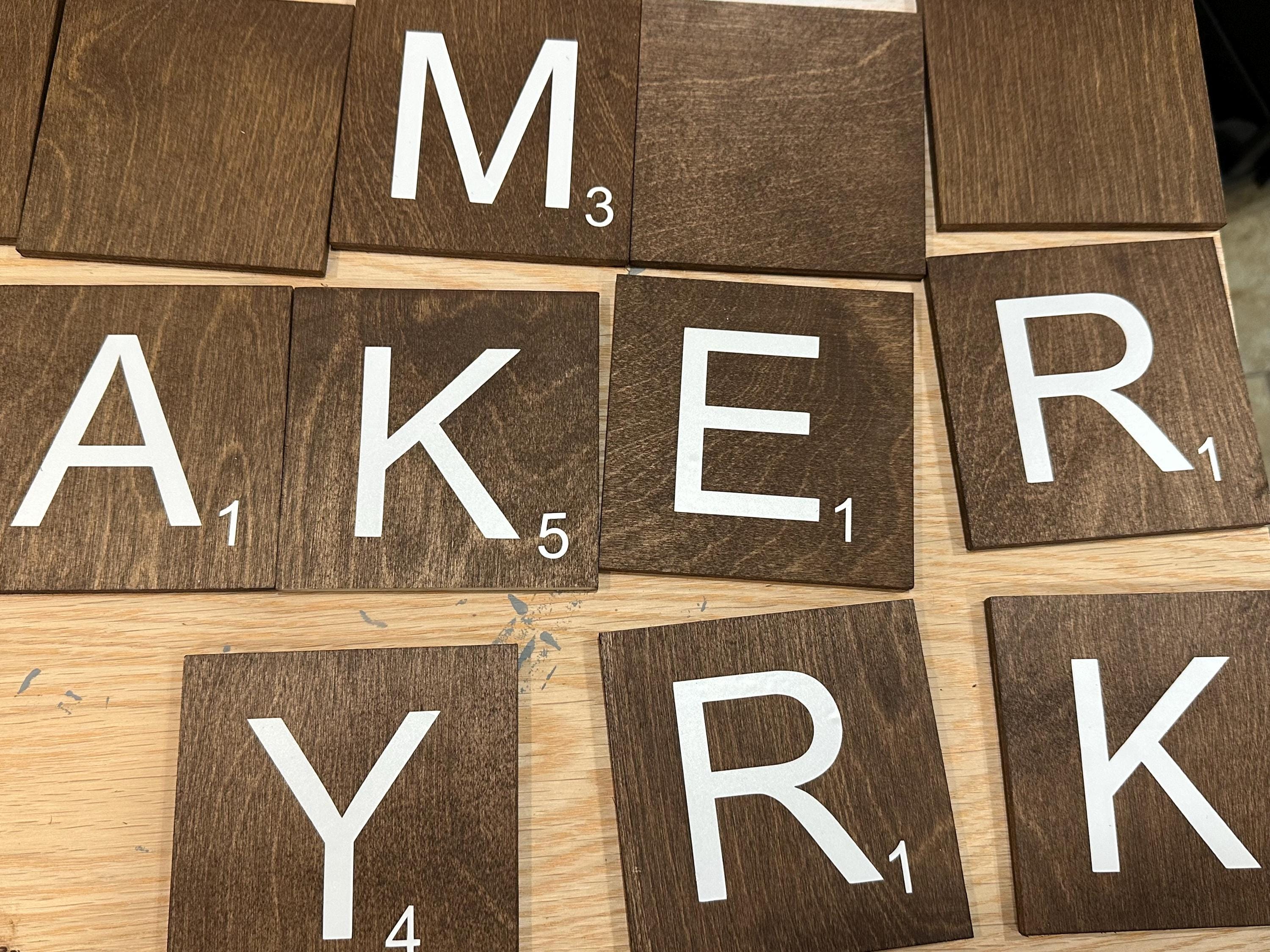 Scrabble Letters Wall Art Decal - Etsy